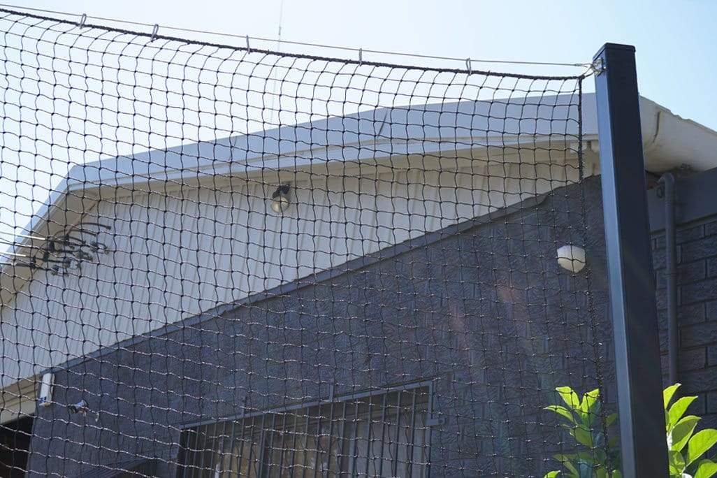 Ball Stop Barrier Nets with 2 Support Posts - 40mm sq (Multiple Sizes ...