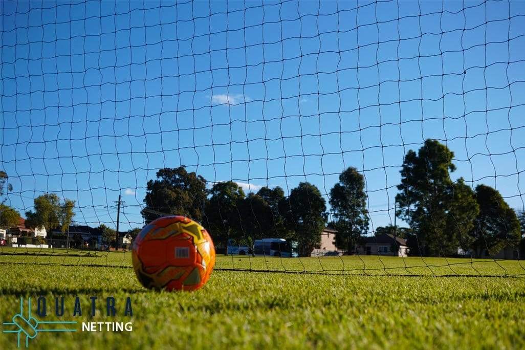 Soccer Barrier Netting - 100mm sq with 6mm Rope Border (Multiple Sizes ...